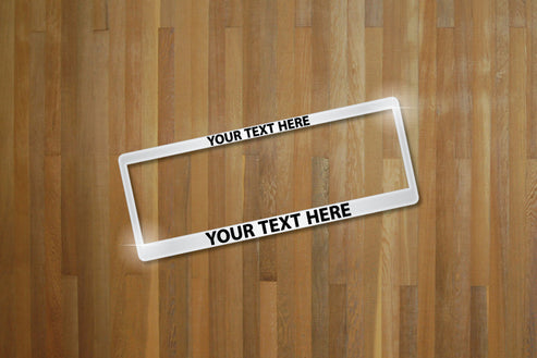 Create your own custom chrome number plate surrounds – Doozi