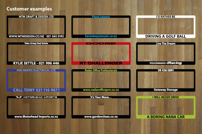 Create your own custom number plate surrounds – Doozi