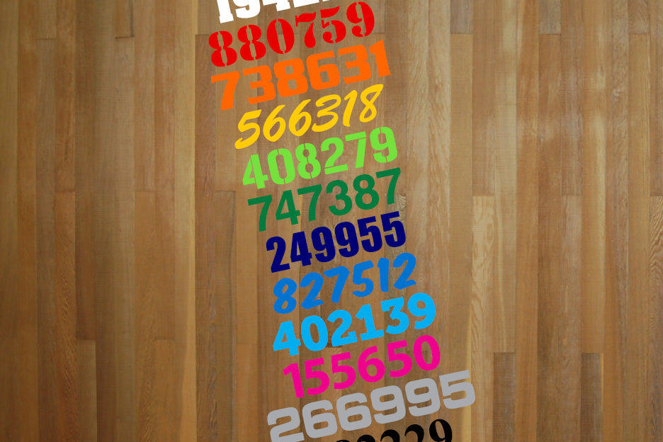 Pair of Personalized Jetski Number Stickers – Doozi